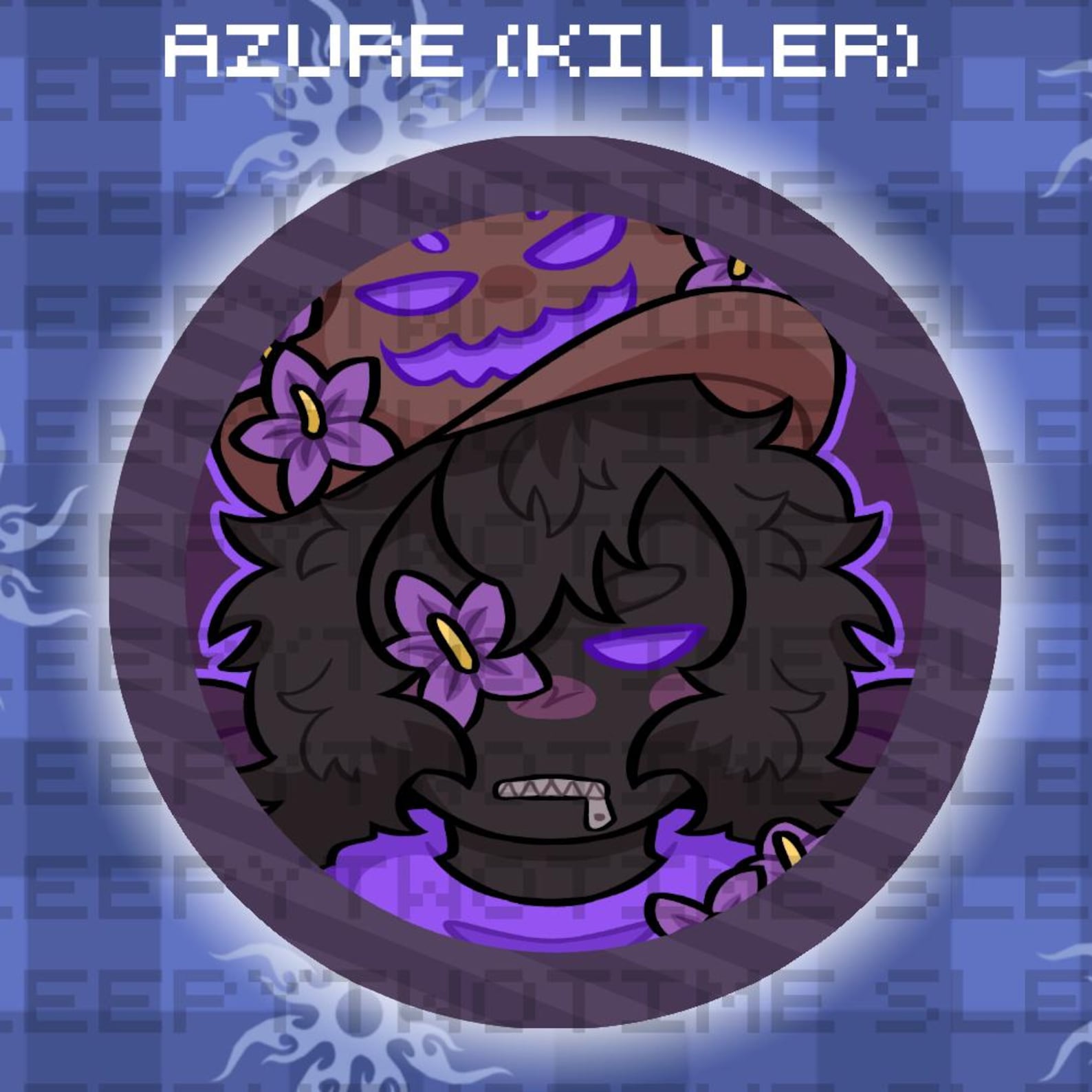 2.25 Inch Roblox Forsaken Azure Pinback Buttons - Etsy