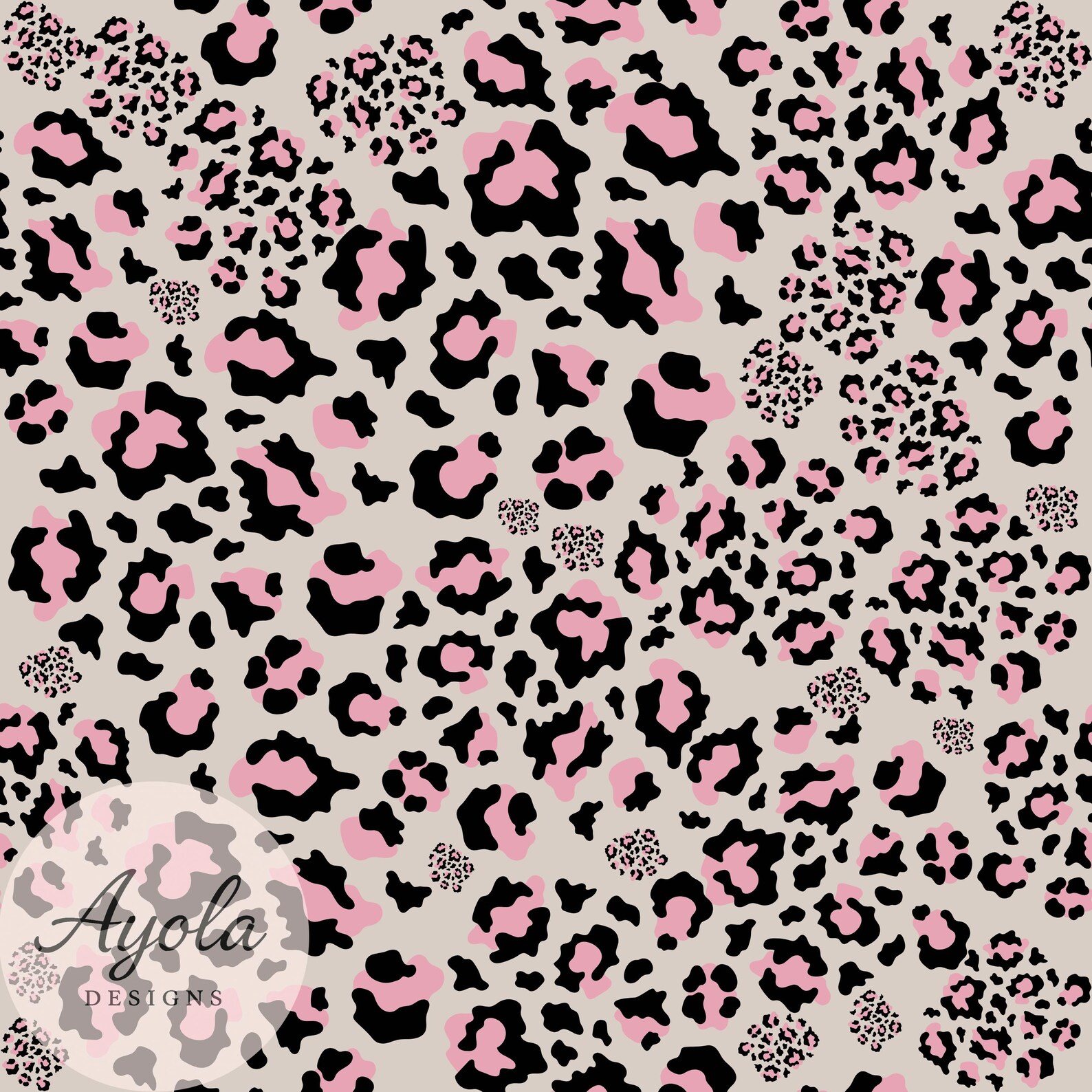 Pink Leopard Seamless Pattern Digital Paper (pngs Download) - Etsy