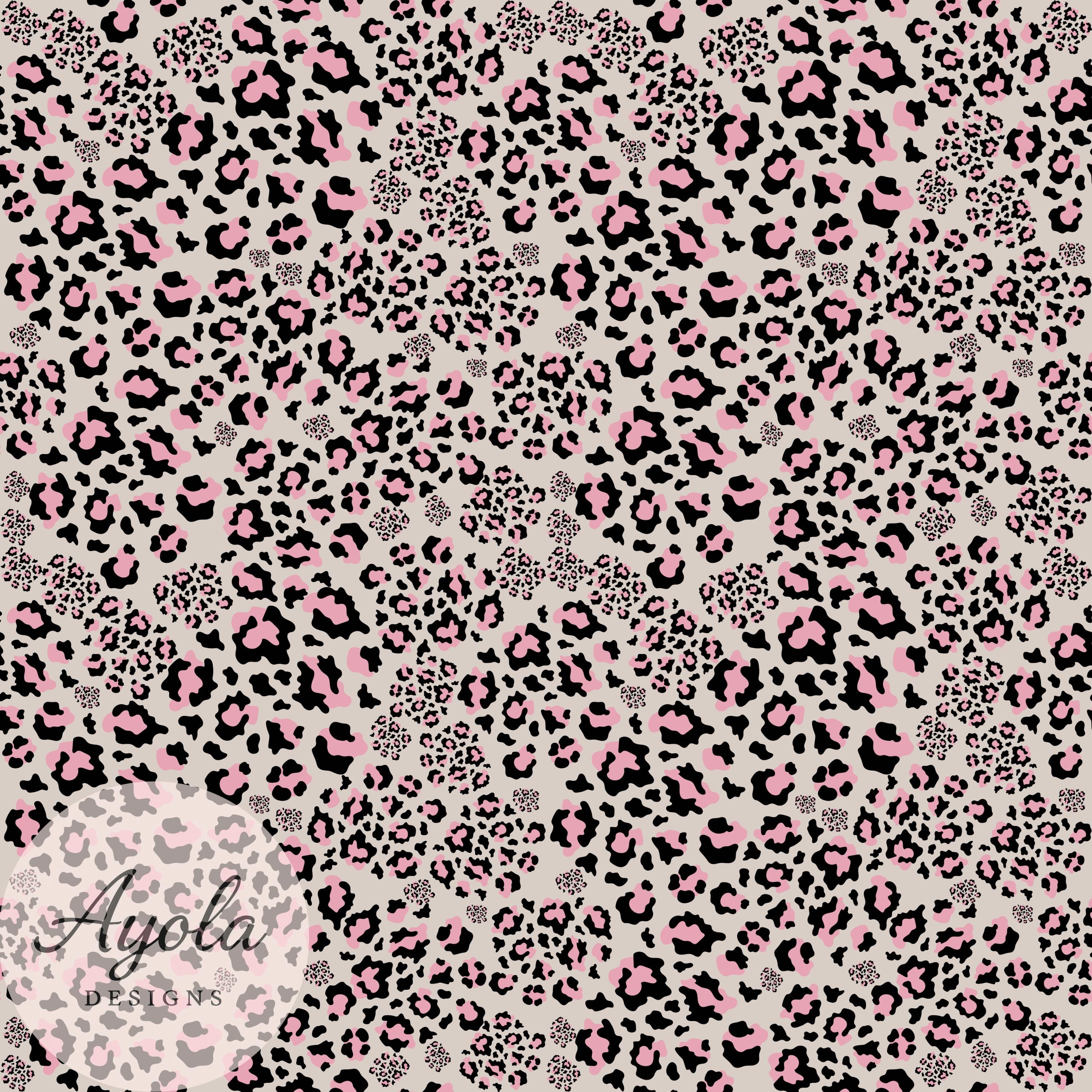 Pink Leopard Seamless Pattern Digital Paper (pngs Download) - Etsy