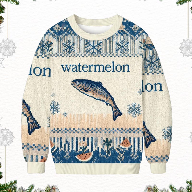Fish Sweater - Etsy