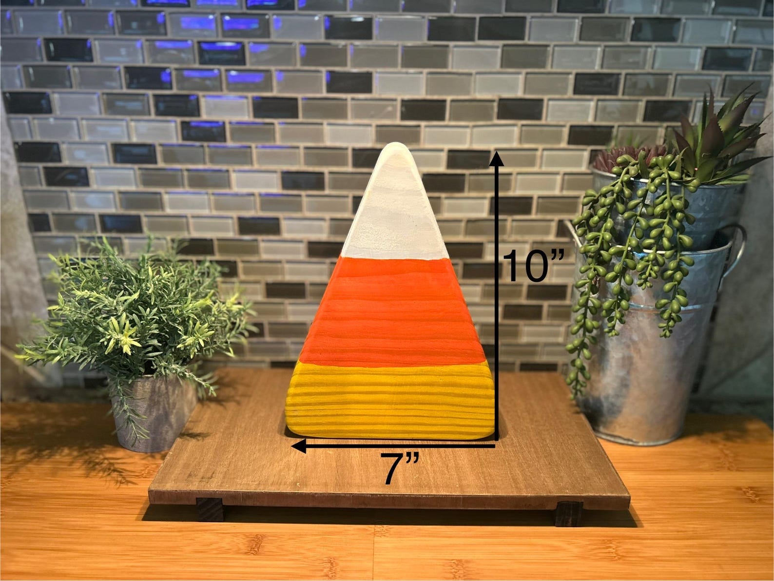 Rustic Wooden Candy Corn: Handcrafted Fall Decor - Etsy