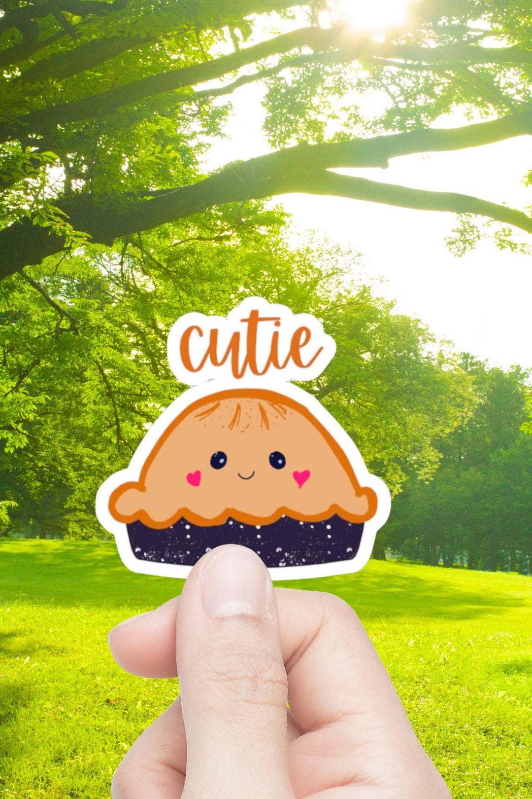 Cutie Pie Sticker | Glossy Vinyl Decal for Laptop, Scrapbook - Etsy