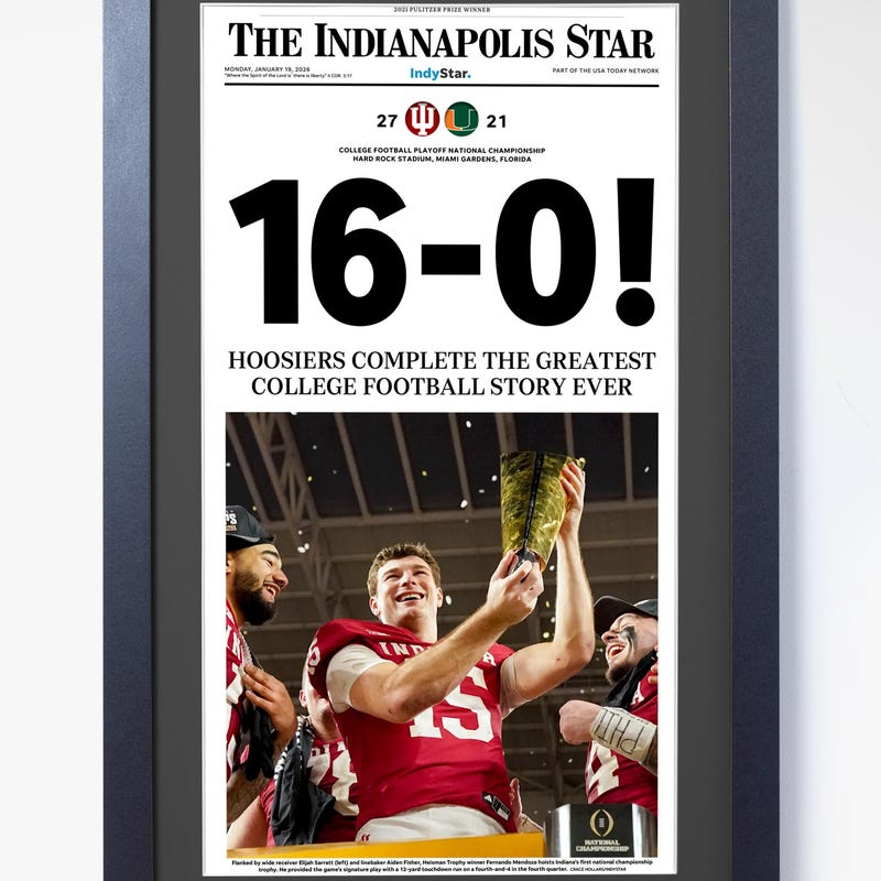 Indiana Hoosier Frame - Etsy