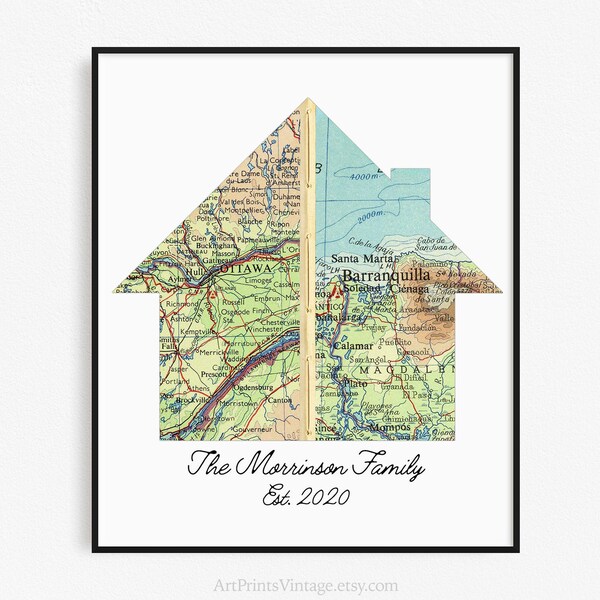 Personalized Map Art - Etsy
