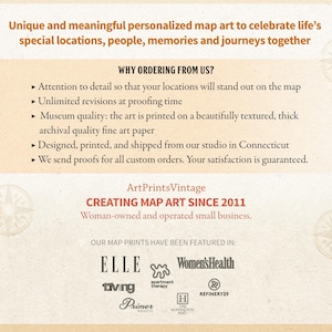 Custom Long Distance Heart Map Personalized Gift for Couples | Love ...