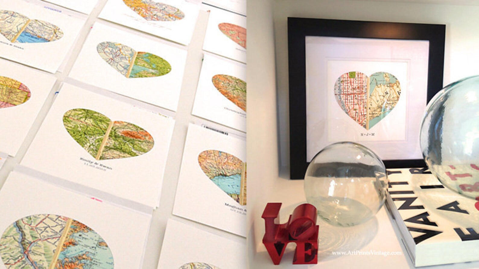 Custom Couples Map Gift Personalized Map Unique Husband | Etsy