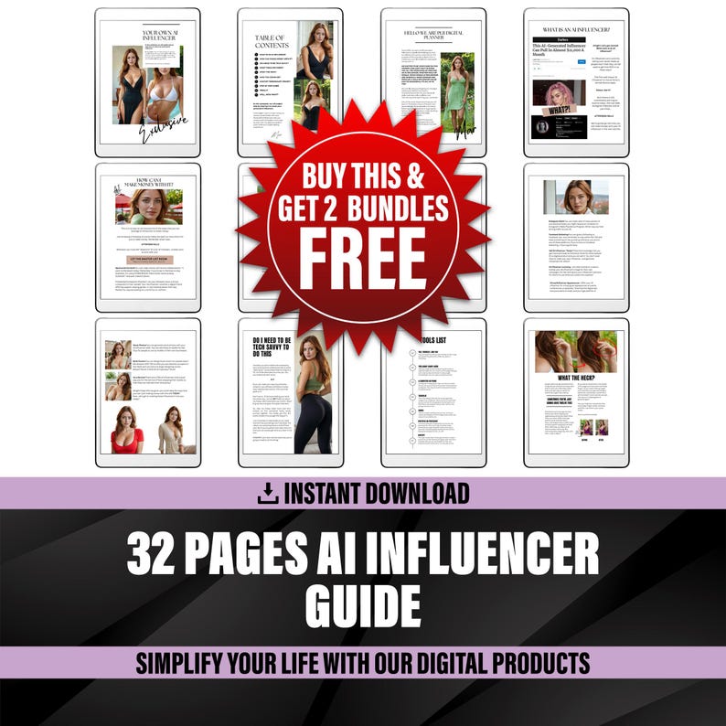 AI Influencer Guide: Social Media Growth Toolkit (PDF Download) - Etsy
