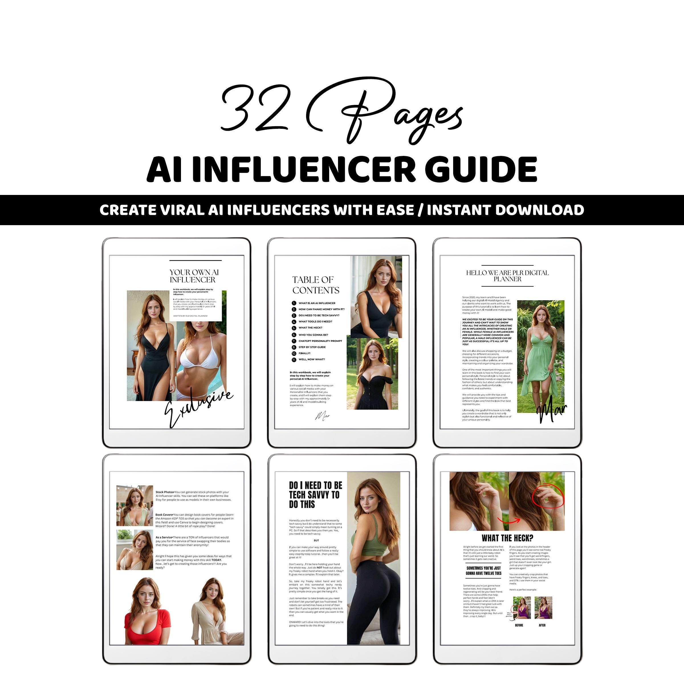 AI Influencer Guide: Social Media Growth Toolkit (PDF Download) - Etsy