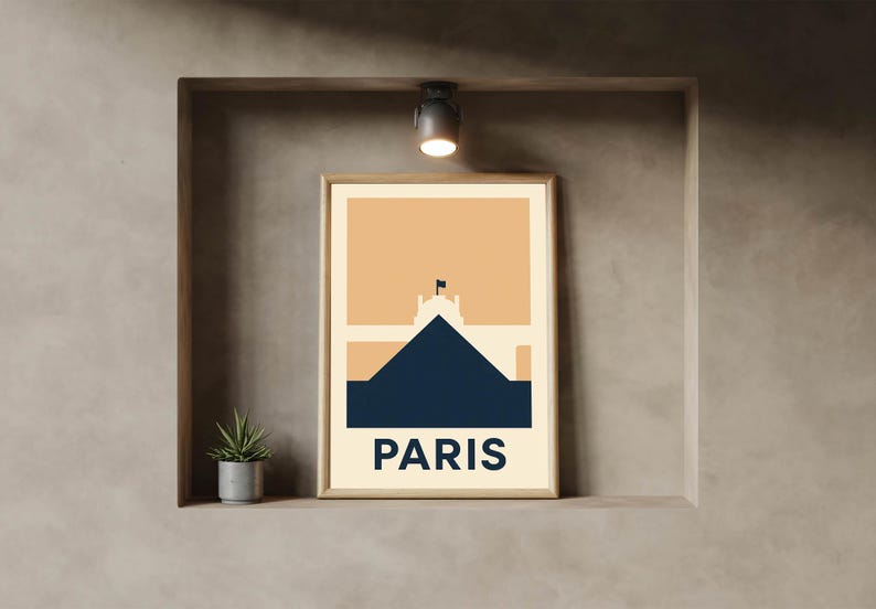 Paris Minimalist Posters Rolled Poster Print | Large Wall Art - Etsy
