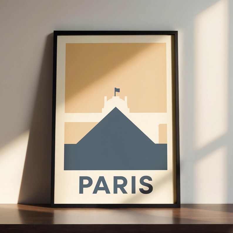Paris Minimalist Posters Rolled Poster Print | Large Wall Art - Etsy