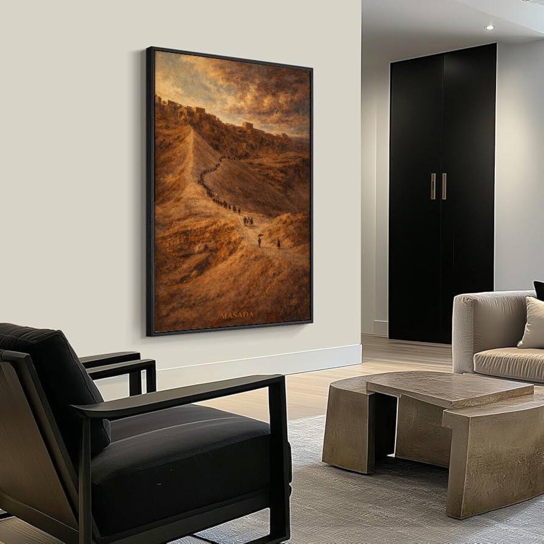 Masada Israel Masada Canvas Print | Oil Painting Wall Art - Etsy