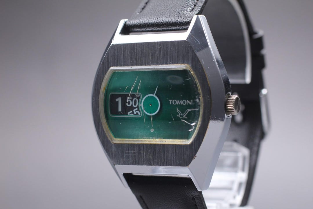 Vintage 1970s SEIKO TOMONY 5018-5000 Jump Hour Manual Wind Watch Japan ...