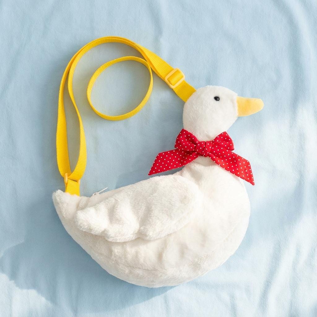 Plush Duck Crossbody Bag Pattern | Cute Animal Sling Bag | Kids & Adult ...