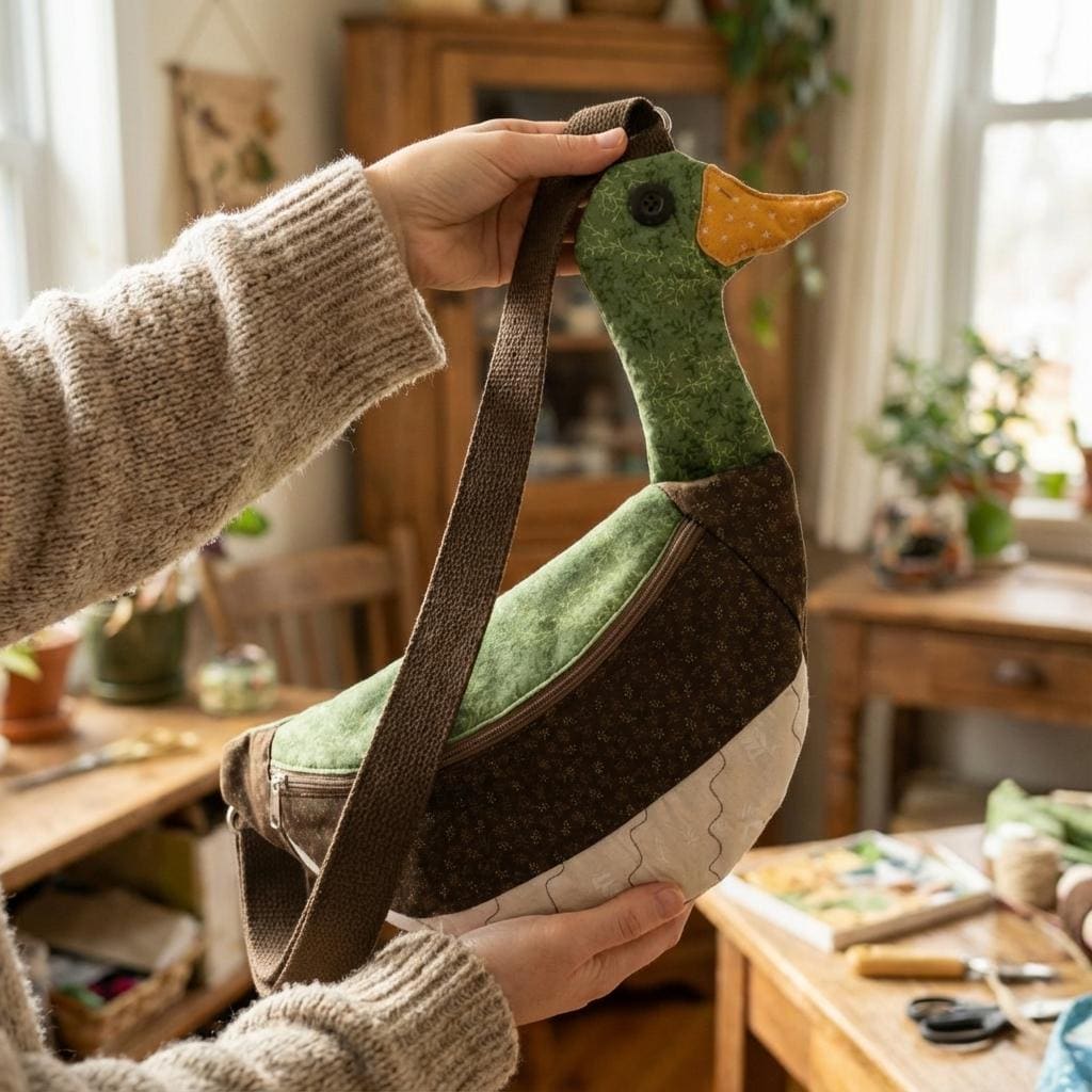Goose Fanny Pack Sewing Pattern PDF | Cute Animal Waist Bag | Crossbody ...