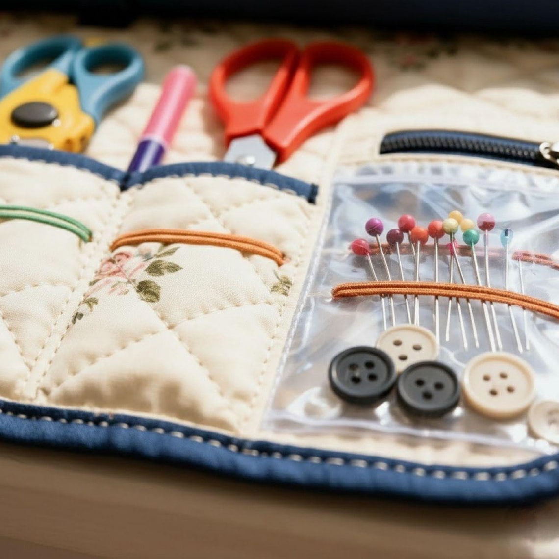 Vintage Sewing Organizer Roll-up Pattern | PDF Sewing Pattern ...
