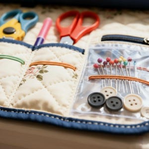Vintage Sewing Organizer Roll-up Pattern | PDF Sewing Pattern ...