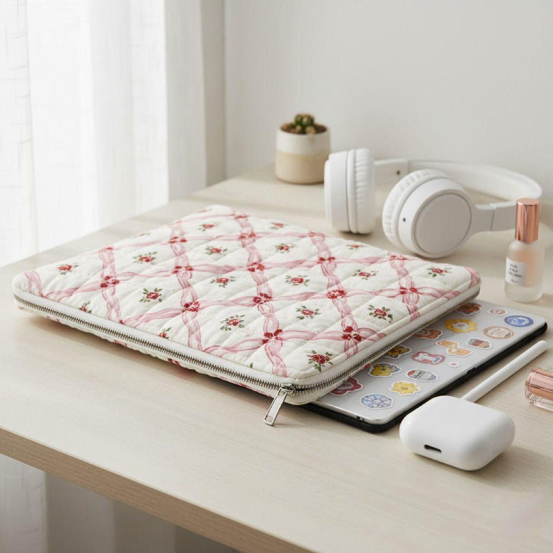 Quilted Laptop Sleeve Sewing Pattern | Tablet Sleeve Pattern | Beginner ...