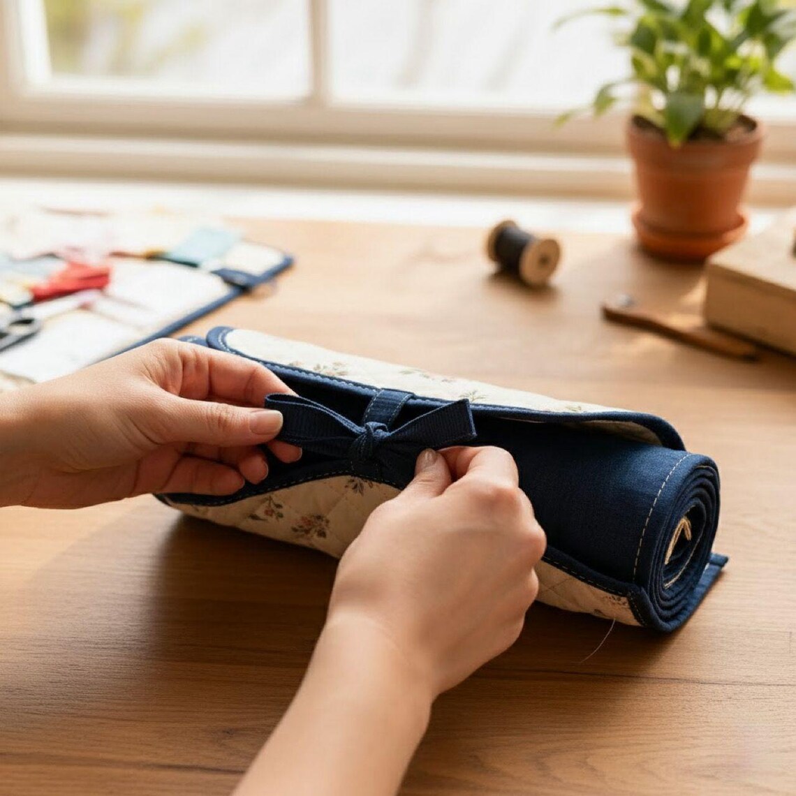Vintage Sewing Organizer Roll-up Pattern | PDF Sewing Pattern ...