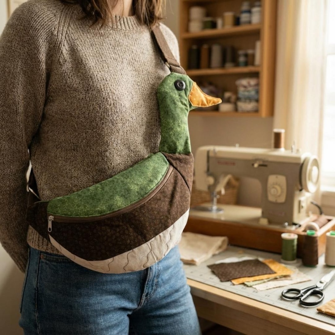 Goose Fanny Pack Sewing Pattern PDF | Cute Animal Waist Bag | Crossbody ...