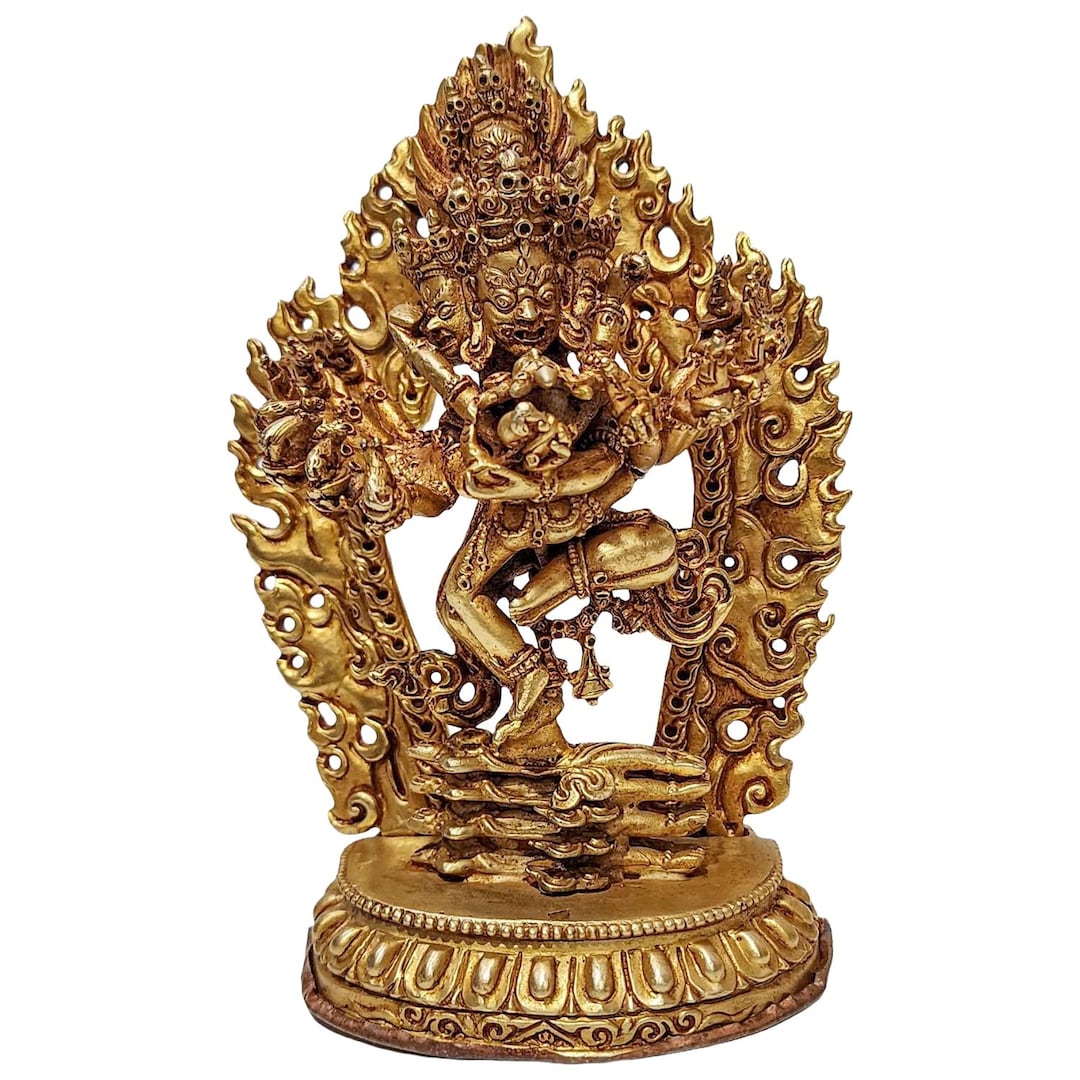Hevajra Statue | Powerful Tantric Buddhist Deity of Protection | 24K ...