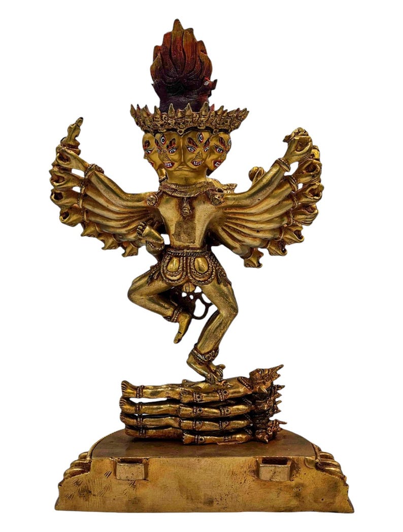 Hevajra Statue | 24K Gold Gilded Tantric Deity of Compassion ...