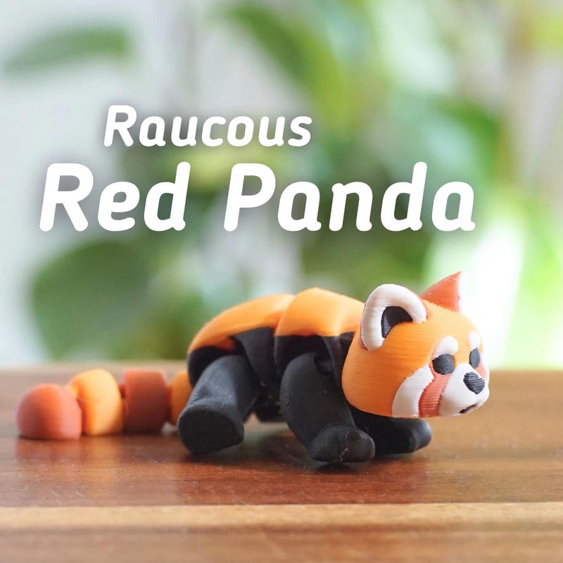 Red Panda for a Desk - Etsy UK