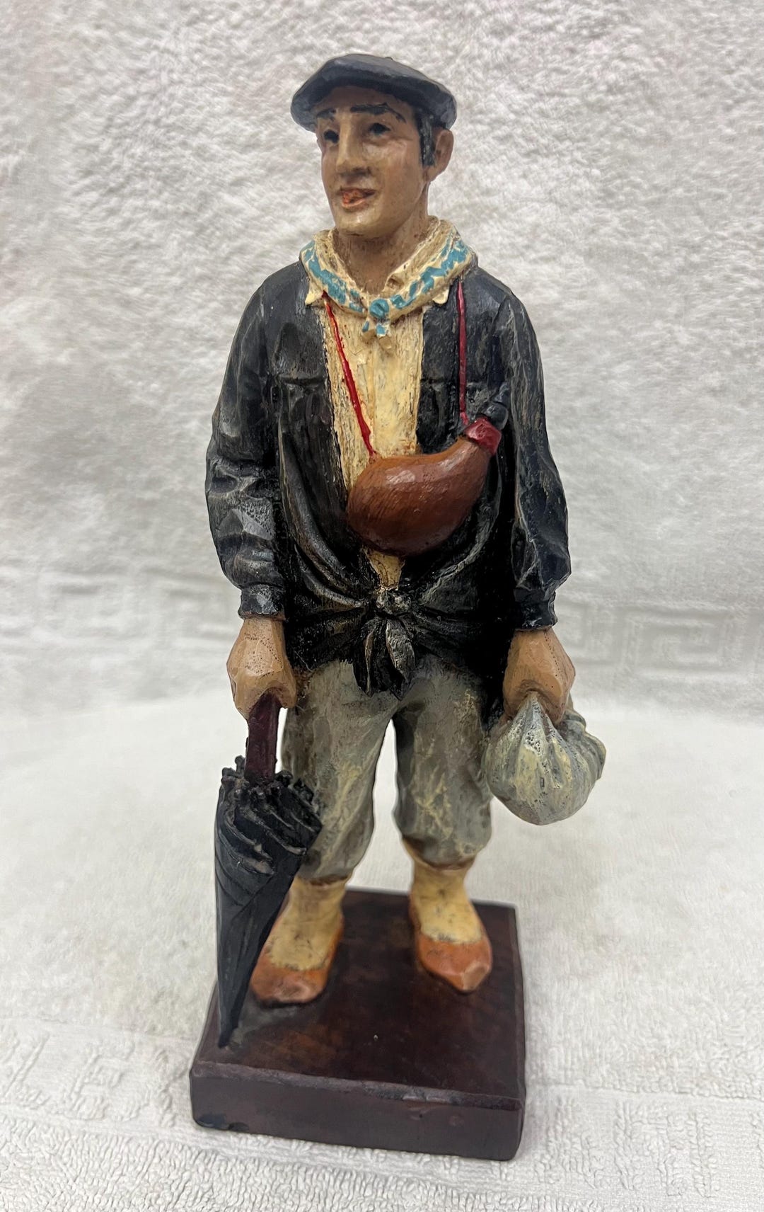 Vintage. Peasant Figurine Signed JM Alberdi. Northern Spain, Probably ...