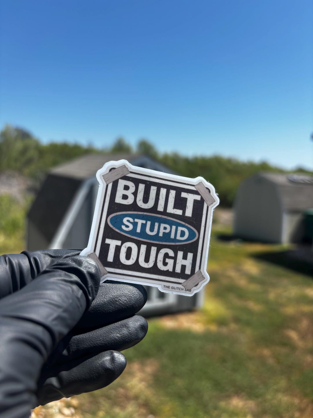 Funny Built Stupid Tough Sticker: Parody Car Truck Decal - Etsy