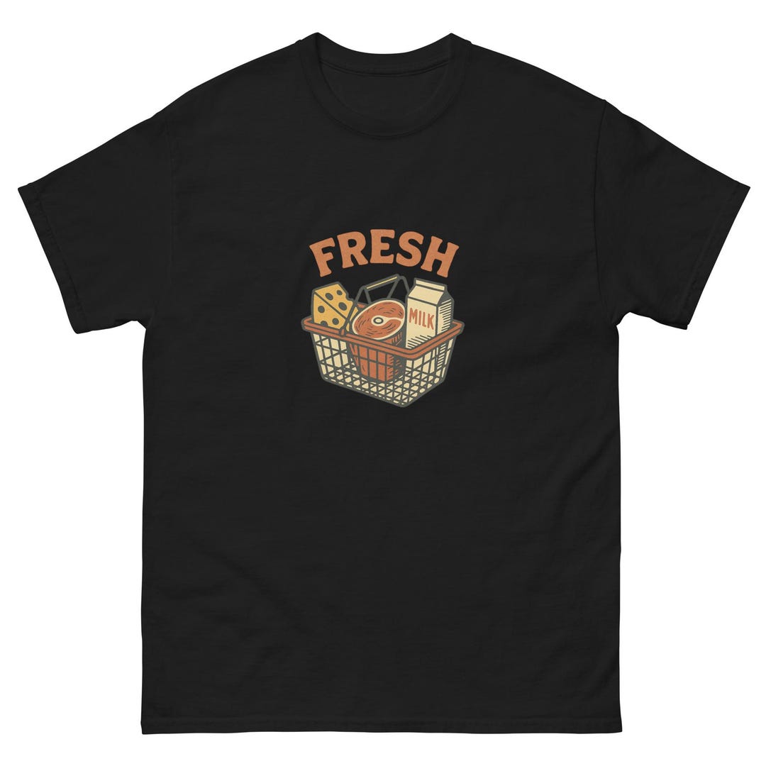 Retro Food T-shirt – Vintage Groceries Graphic Tee - Etsy