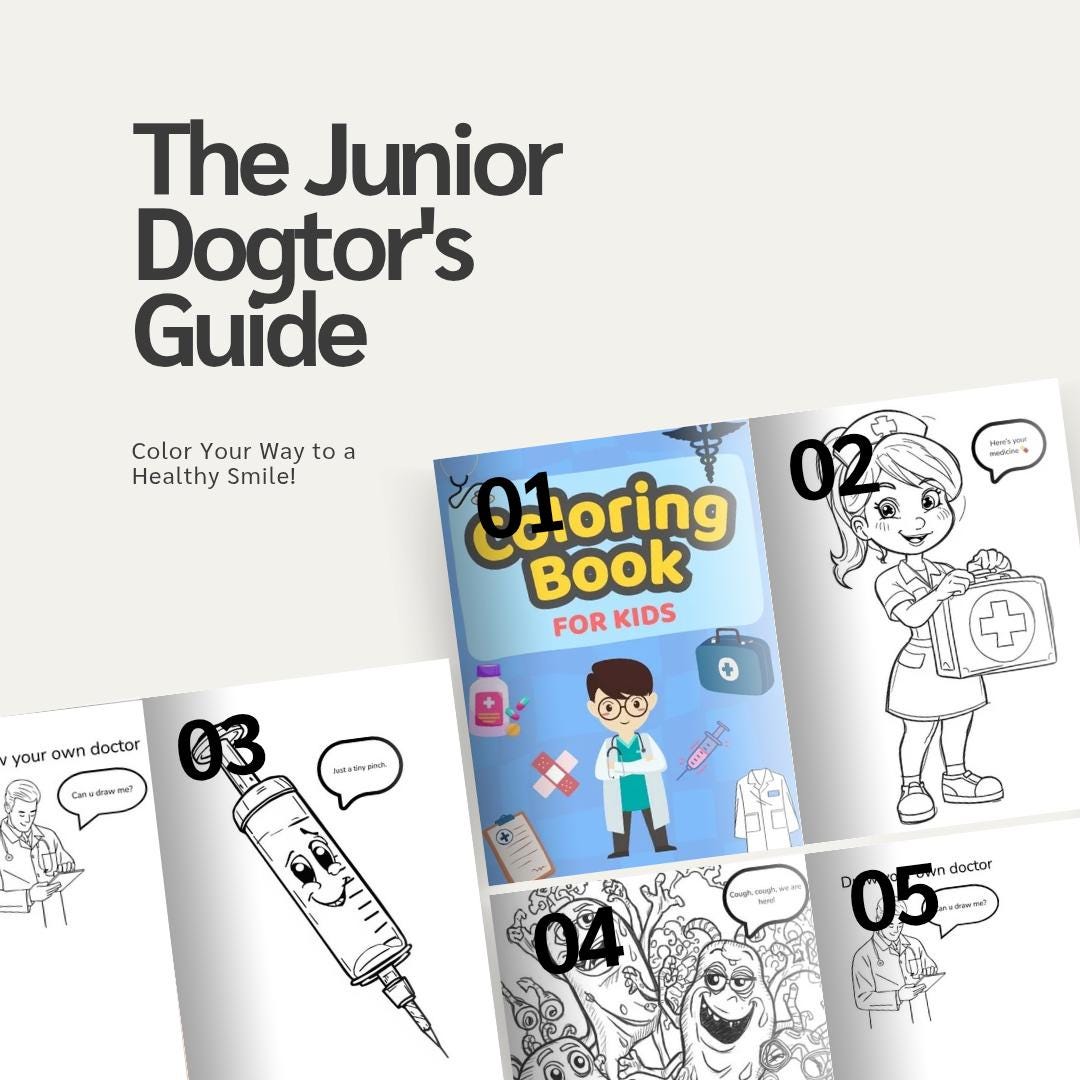 Medical Coloring Book for Kids | Hospital Doctor Nurse | Human Body ...