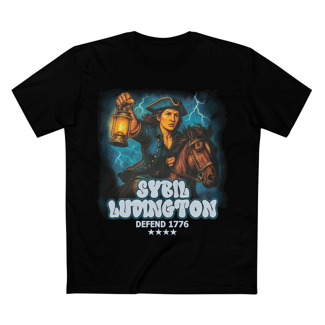 Sybil Ludington Shirt – Female Paul Revere Tee – Defend 1776 ...