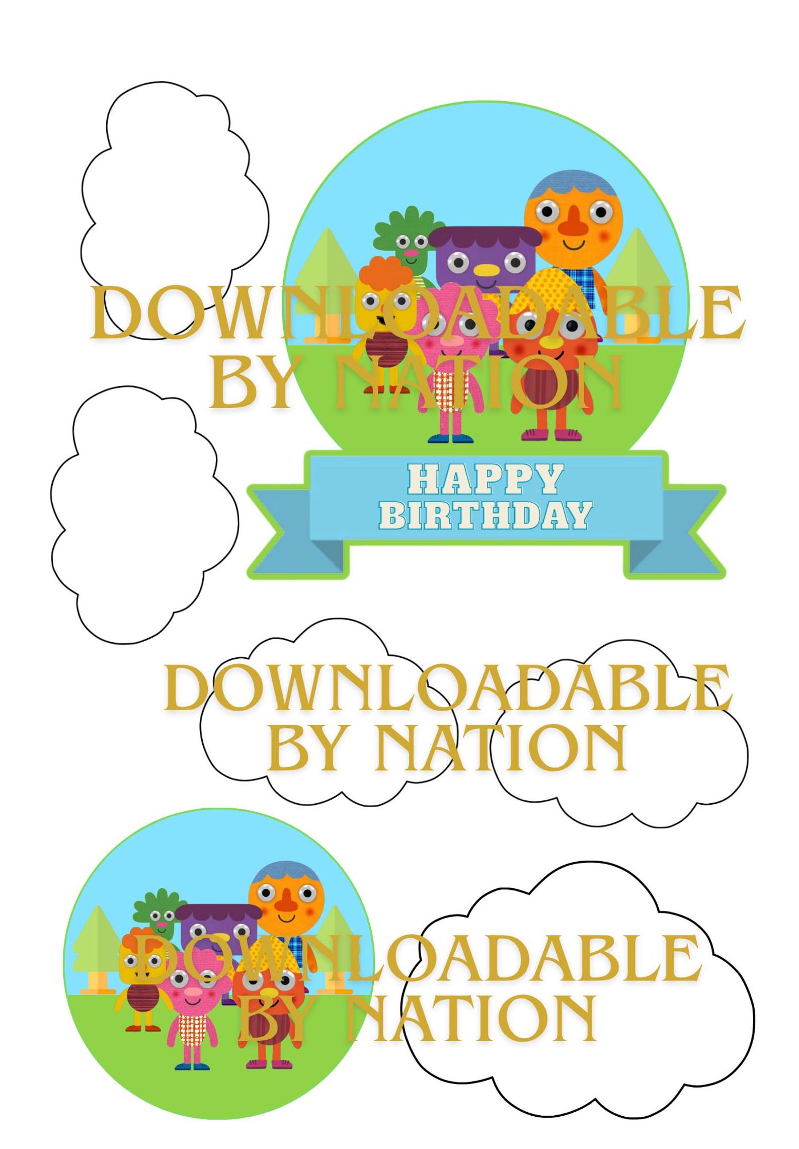 Noodle and Pals Cake and Cupcake Toppers - Etsy