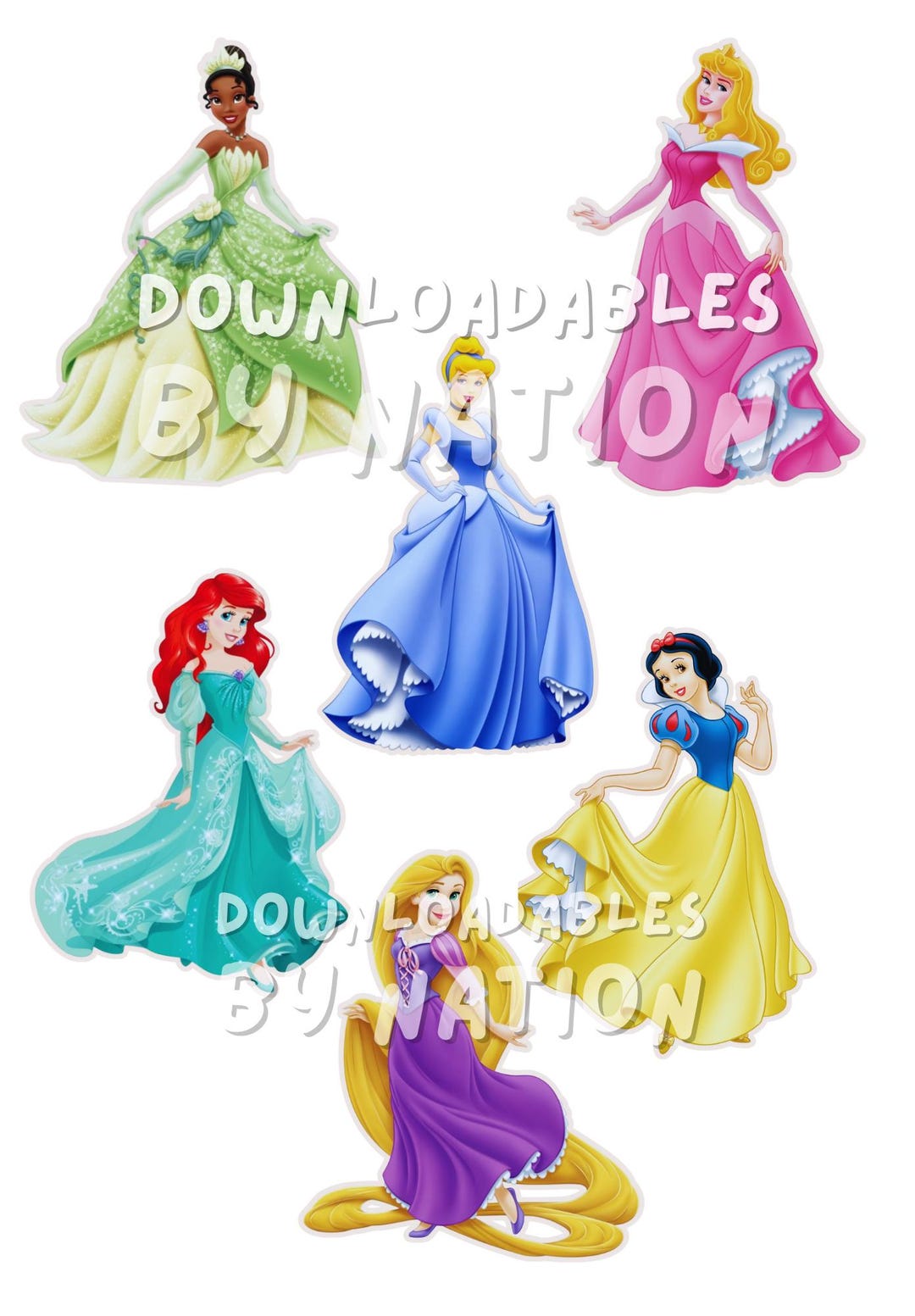 Disney Princess Cake Toppers - Etsy