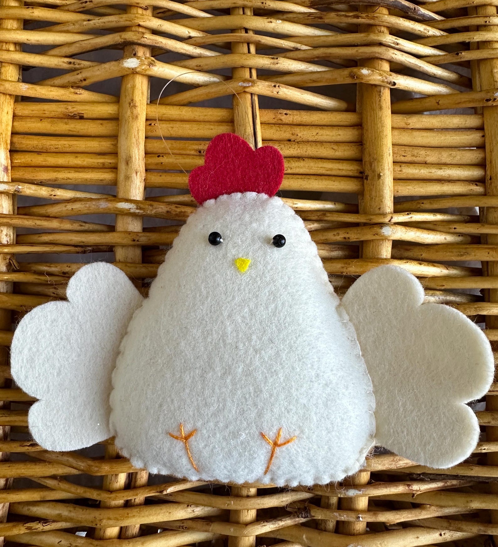 Large Felt Hen Ornaments Cheerful Chickens Various Colors -2 Sizes - Etsy