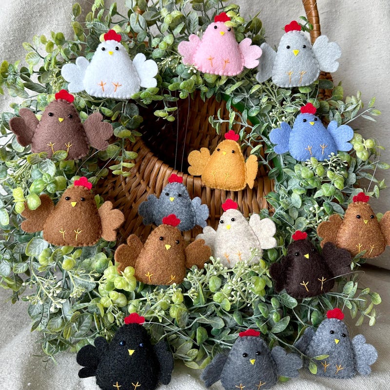 Felt Chicken - Etsy