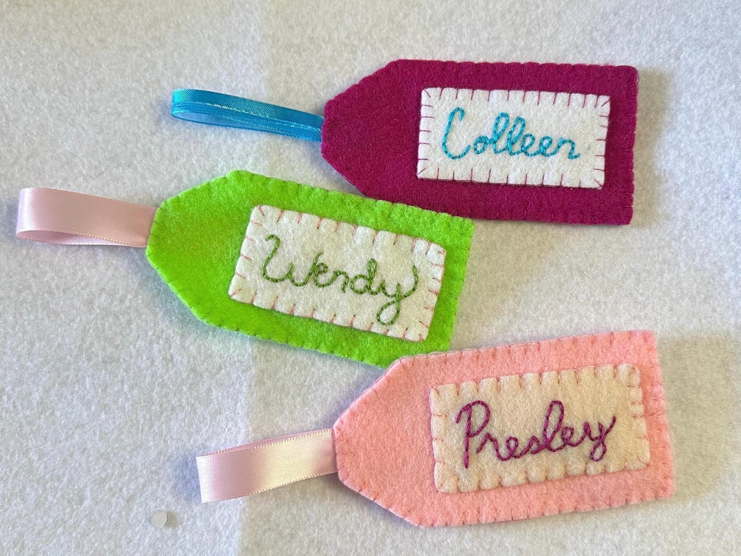 Personalized Felt Gift Tags for Birthday, Easter, Gift Giving - Etsy