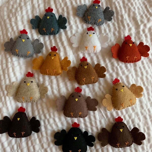 Felt Chicken - Etsy