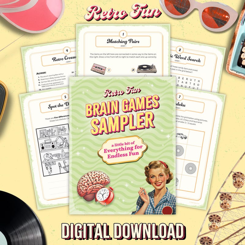 Brain Teaser Mini Games - Etsy