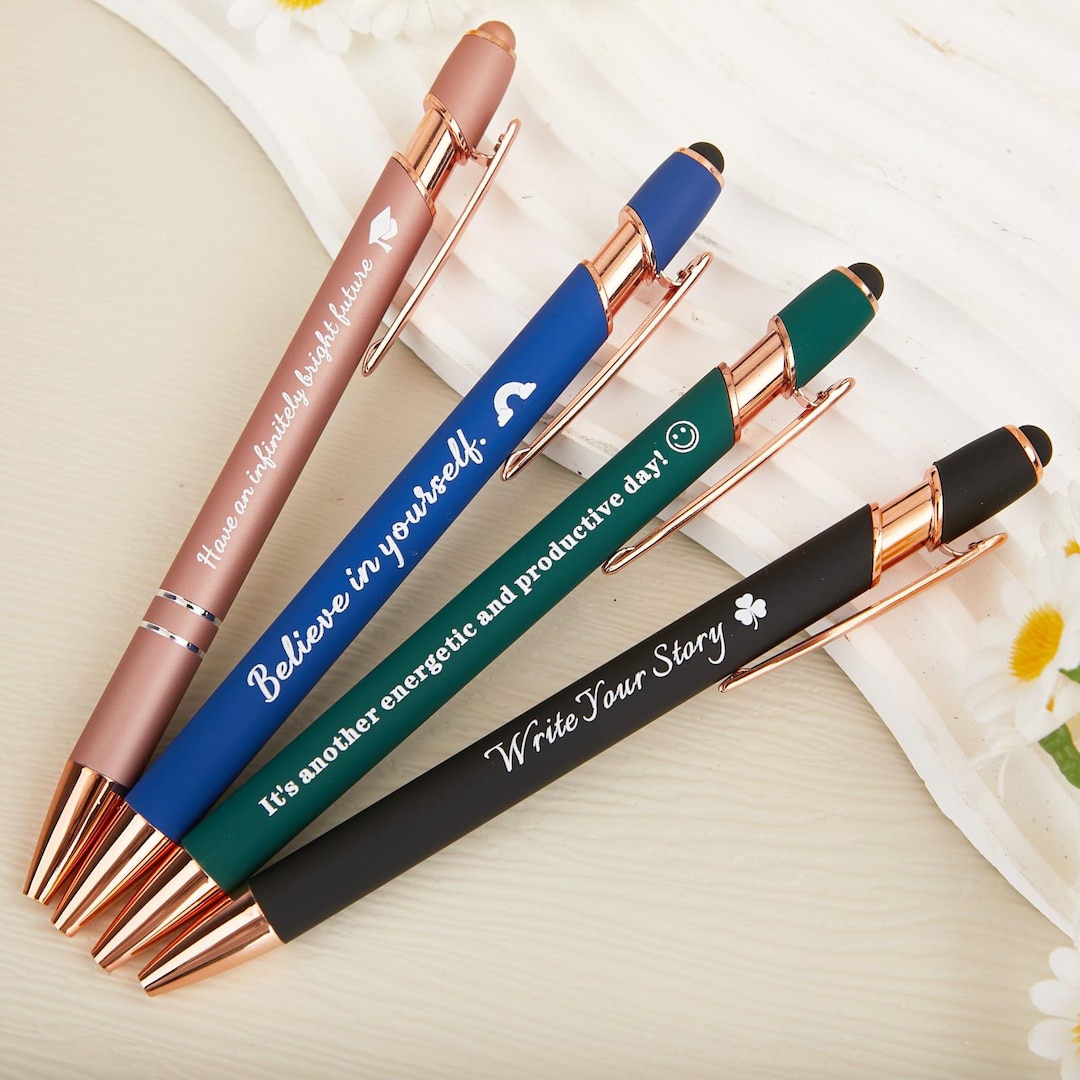 Engraved Pen Gift Personalized Names Business Logos, Rubberized ...