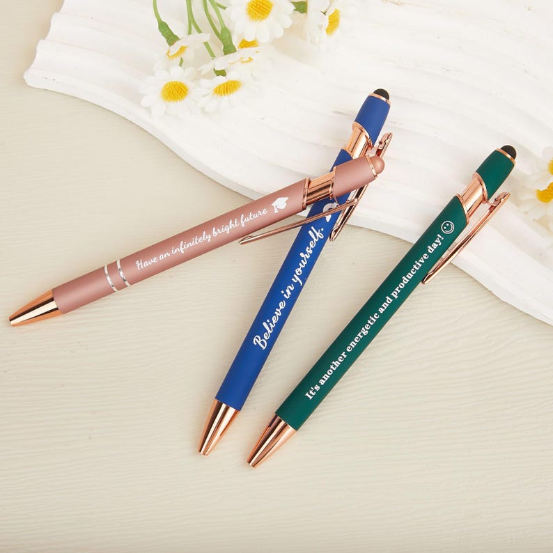 Engraved Pen Gift Personalized Names Business Logos, Rubberized ...