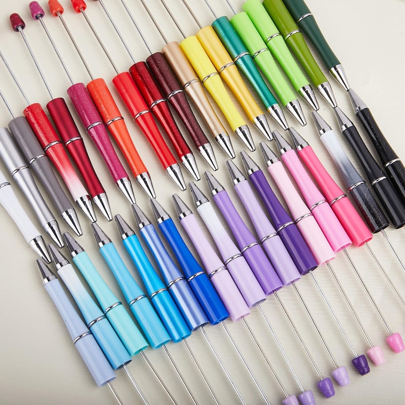 Multi-color Pens, DIY Crafting Pens, Beaded Pen Blanks, Pens to Bead ...