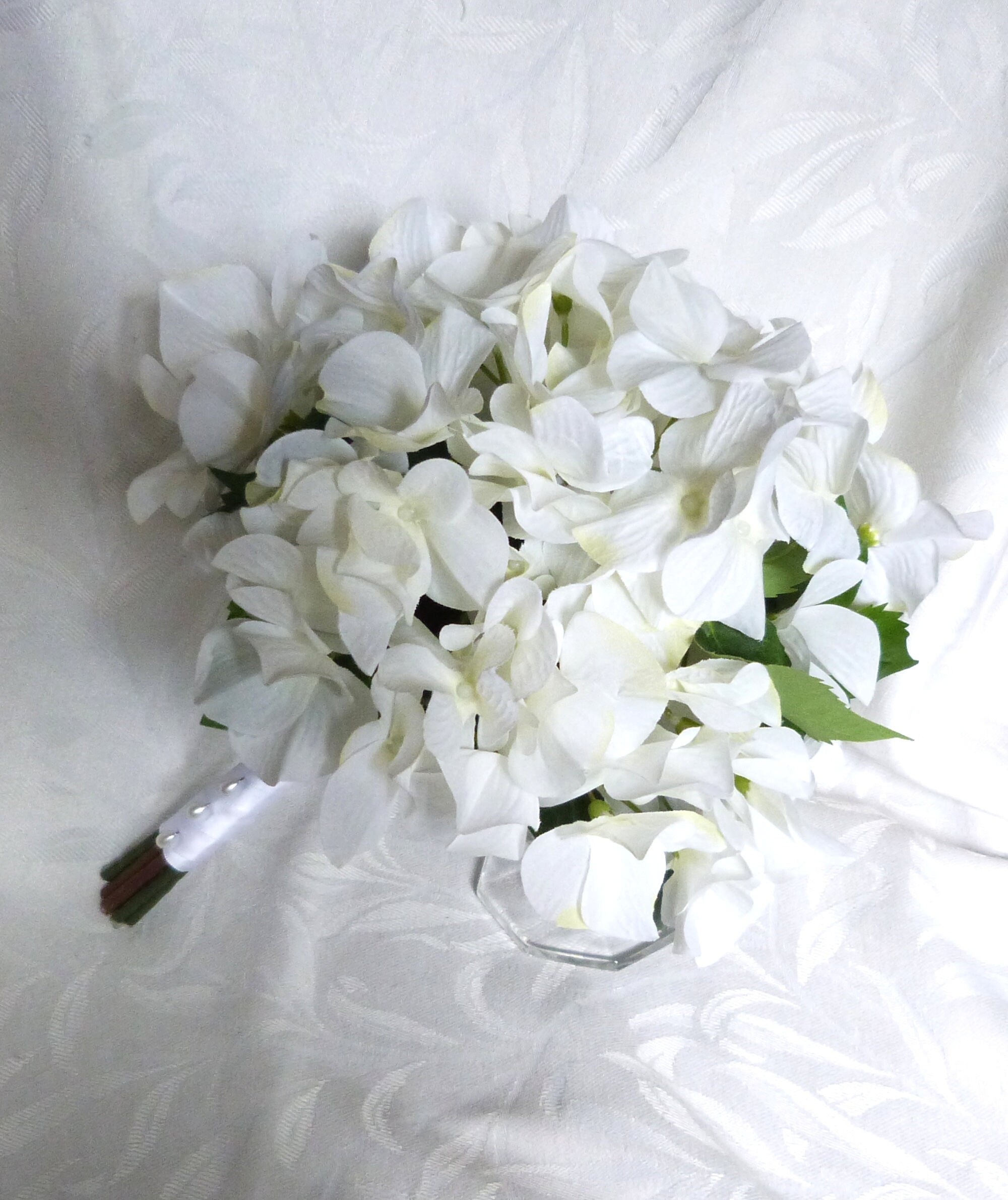 Creme White Hydrangea Bouquet | Etsy