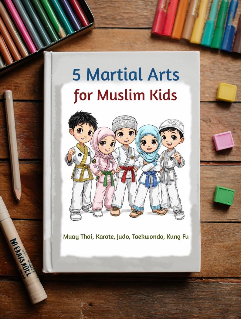 5 Martial Arts for Muslim Kids Coloring Book | Islamic Activity Book ...