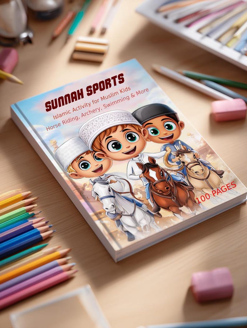 Sunnah Sports Coloring Book | 100 Pages A5 Islamic Activity for Muslim ...