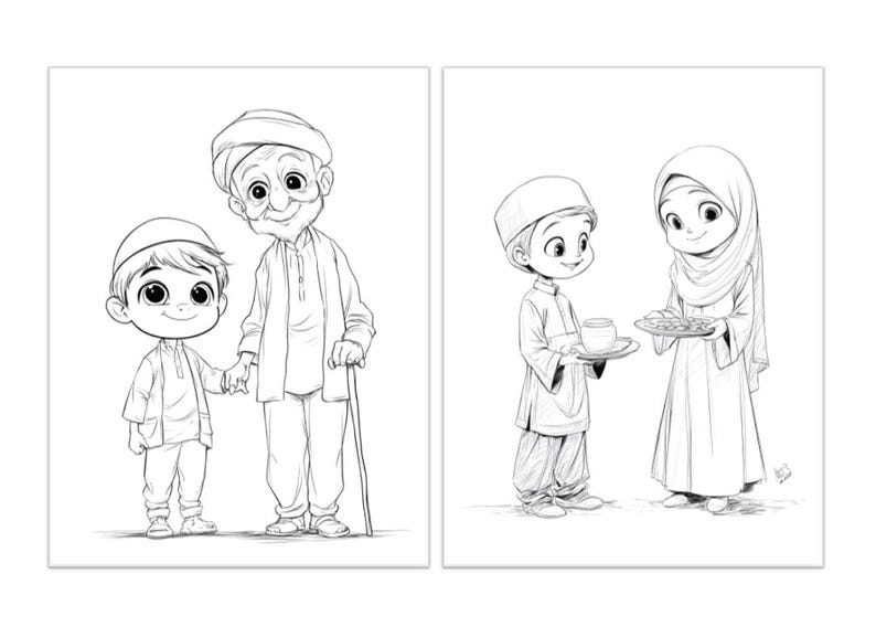 Kindness is Beautiful Coloring Book for Muslim Kids – Islamic Moral ...
