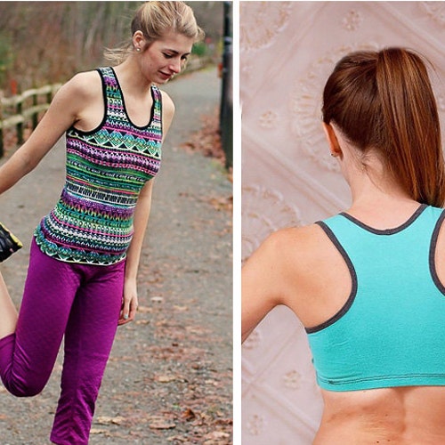 Vitality Racerback Tank & Sports Bra Sewing Pattern: - Etsy