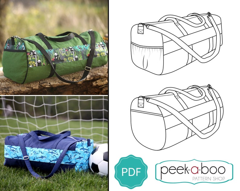 Wanderlust Duffle Bag PDF Sewing Pattern | Etsy