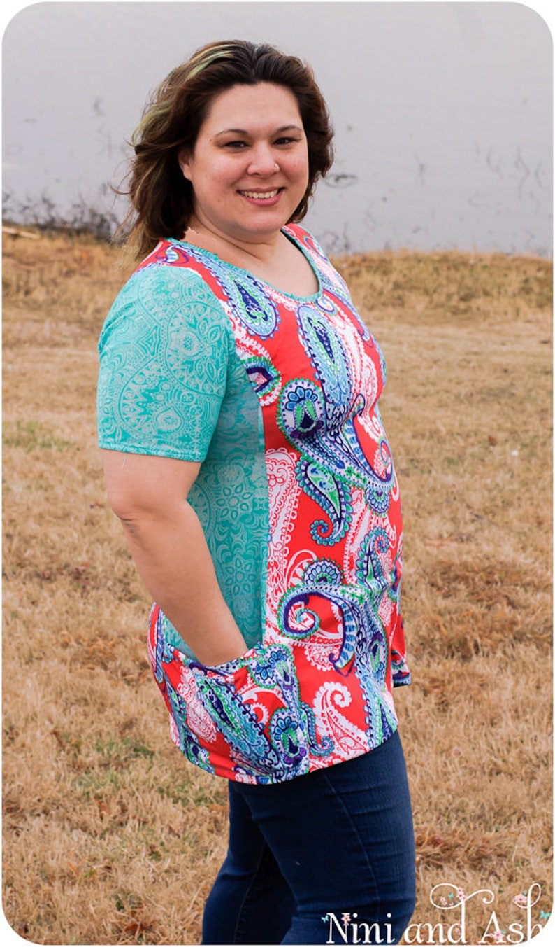 Vienna Top & Tunic PDF Sewing Pattern: Women's Tunic Sewing Pattern ...