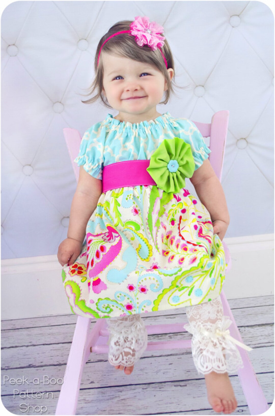 Perfect Peasant Dress: Girls Peasant Dress Pattern, Long Sleeve Peasant ...