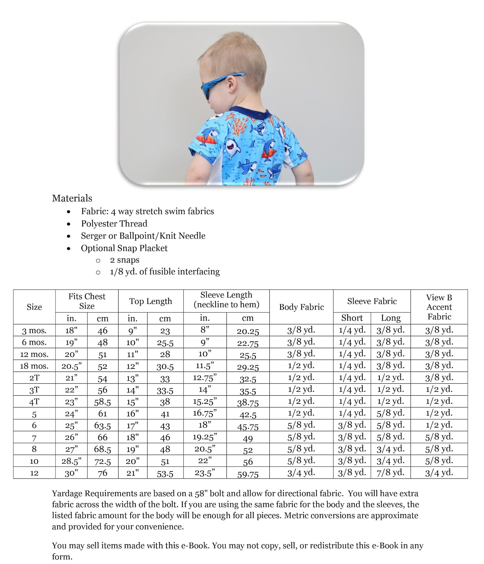 Hang Ten Rash Guard: Rash Guard Sewing Pattern, Swim Shirt Sewing ...
